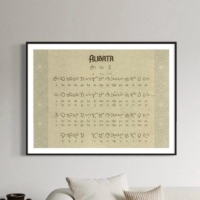 Filipino Baybayin Art, Philippines Poster, Pinoy Digital Donwload ...