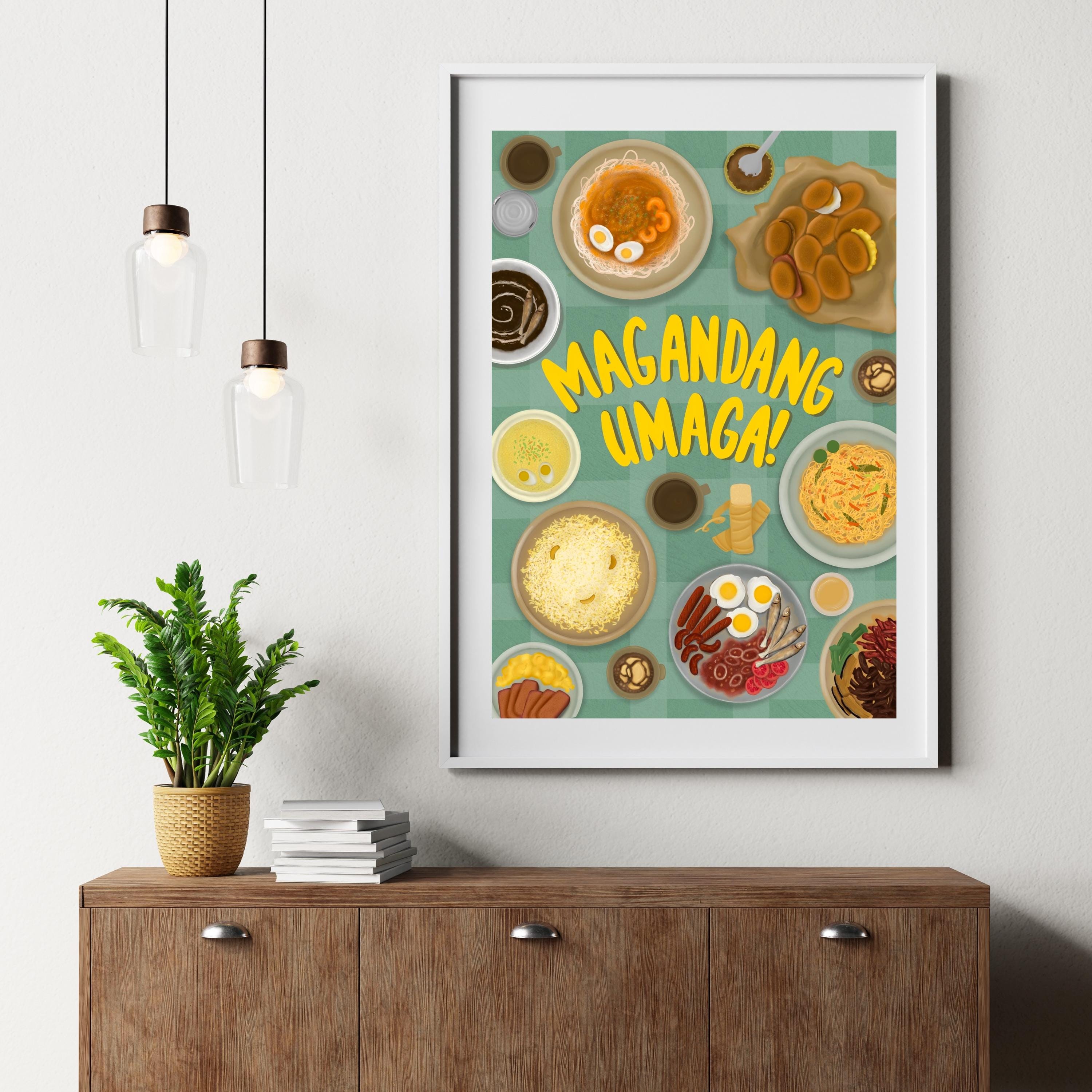 Filipino Breakfast Home Art Decor, Almustal Art Printable, Kitchen ...