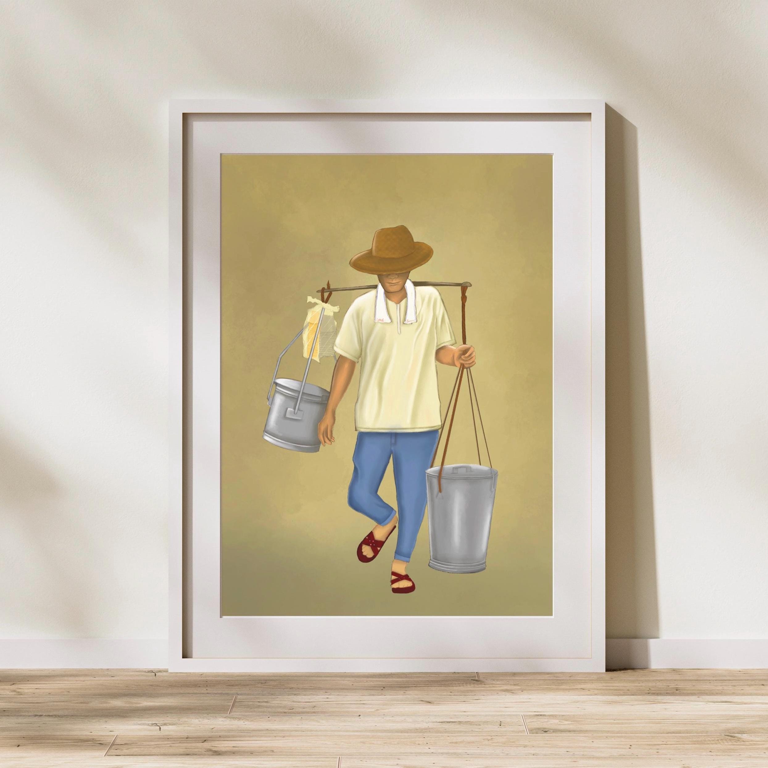 Magtataho, Taho, Filipino Wall Art, Filipino Wall Prints, Filipino ...