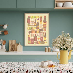 Filipino Pantry Condiments Printable Poster, Philippines Wall Art Decor ...