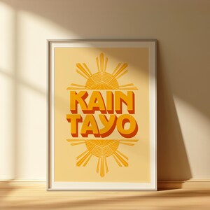 Kain Tayo, Filipino Tagalog Wall Art Decor, Philippines Printable ...