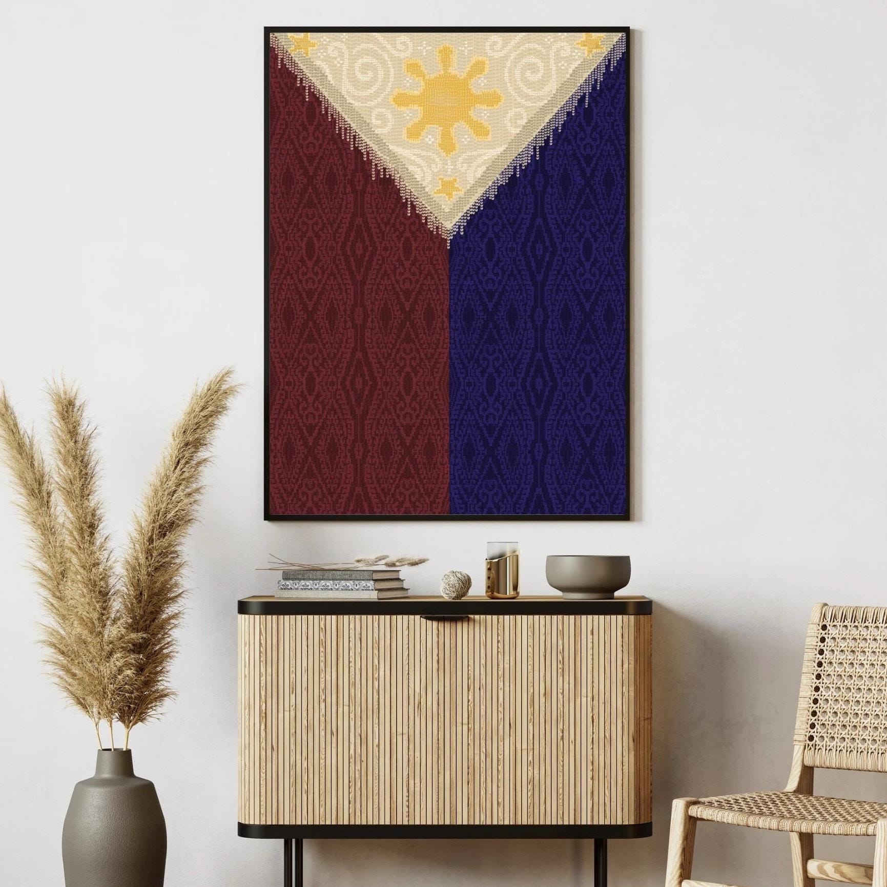 Philippines National Flag Philippines Flag Flag Filipino Wall Art ...