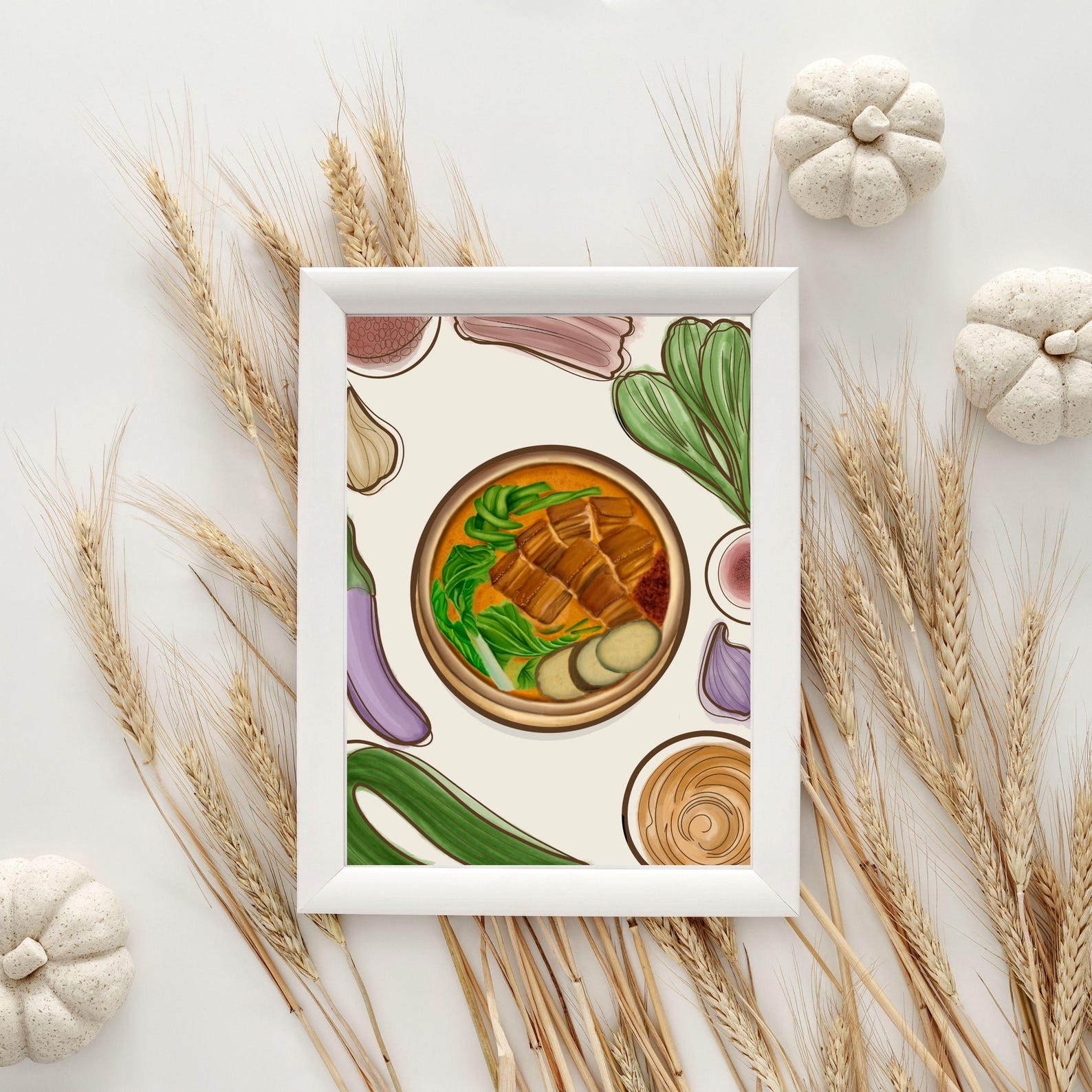 Kare Kare Filipino Food, Pinoy Digital Art, Printable Poster, Home ...