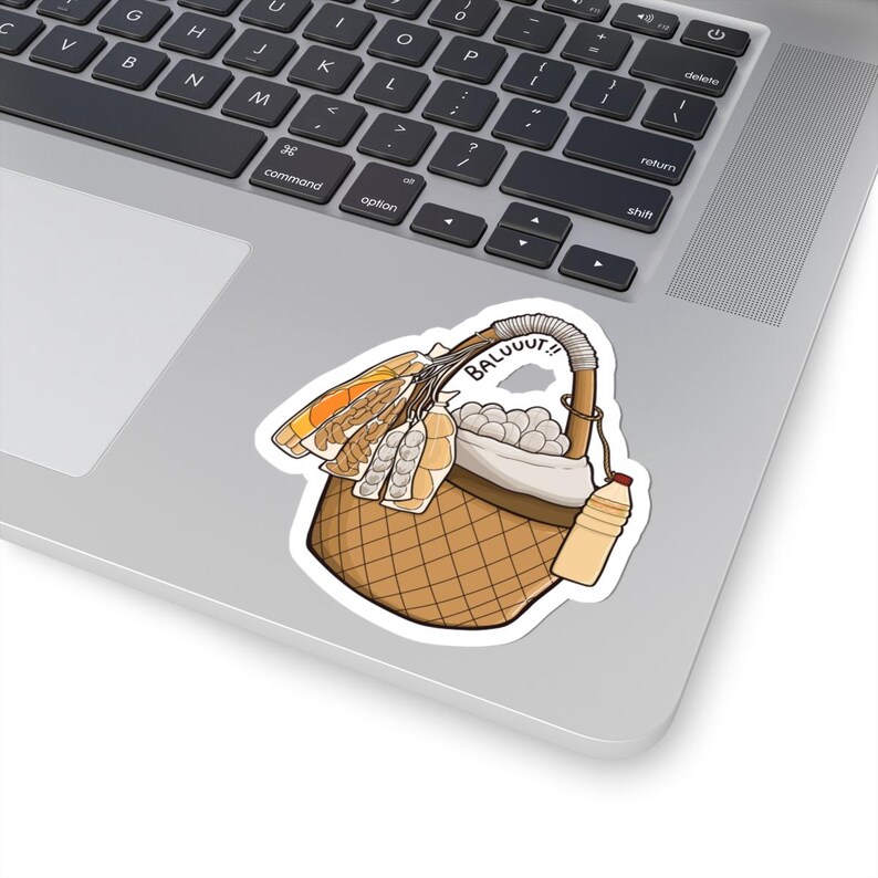 Balut Snack Basket Stickers, Fun Food Stickers, Cute Laptop Decor ...