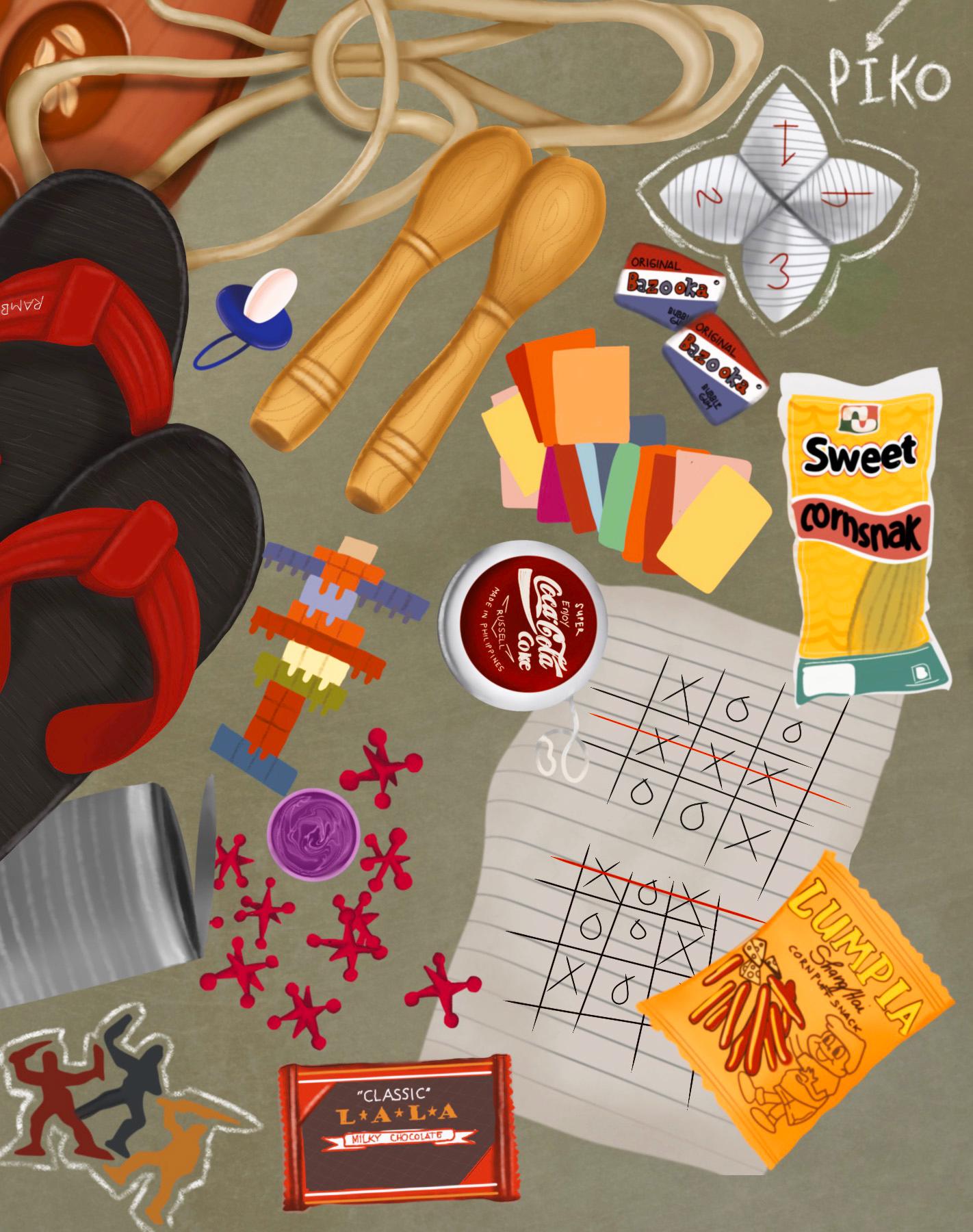 Laruang Pinoy Filipino Old Toys and Snacks Pinoy Childhood Philippine ...