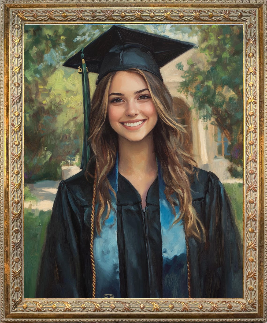 Custom Graduation Oil Painting From Photo: Personalized Senior Gift - Etsy