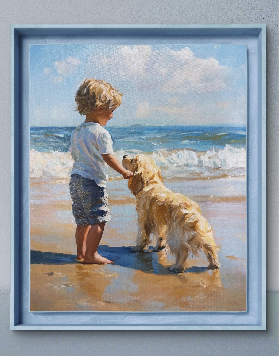 Custom Hand-painted Oil Portrait From Photo on Canvas: Unique Memorial ...