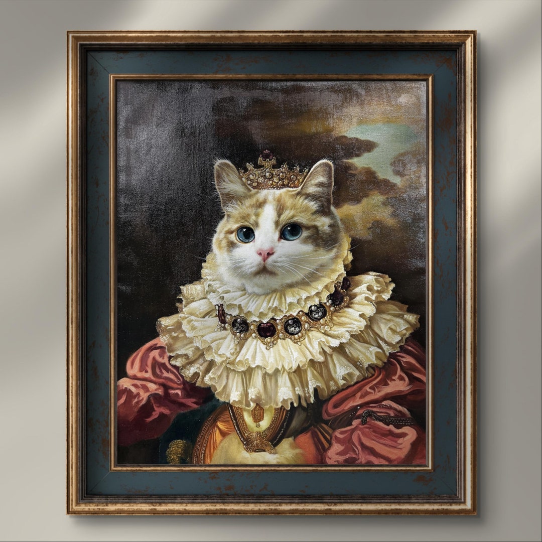 Personalized Cat Oil Painting: Custom Pet Portrait for Remembrance ...