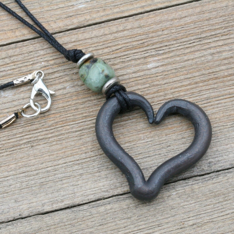 Hand Forged Heart - Etsy