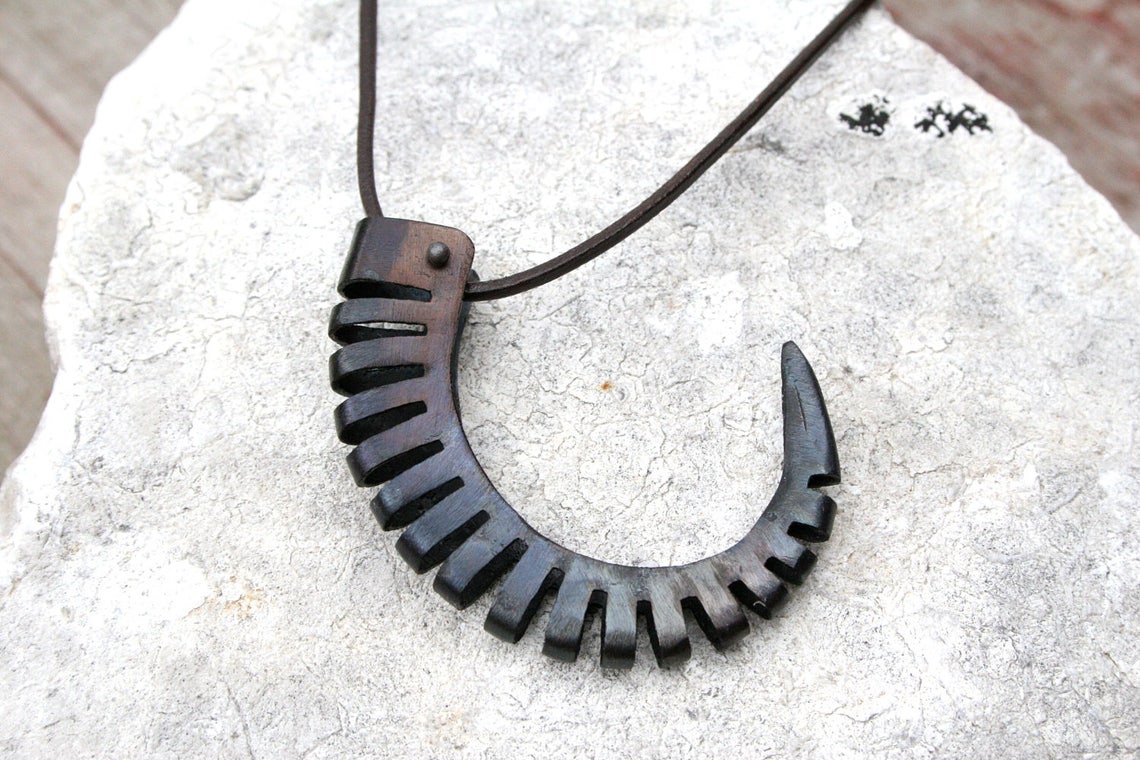 Iron Necklace Blacksmith Made Necklace Steampunk Necklace | Etsy