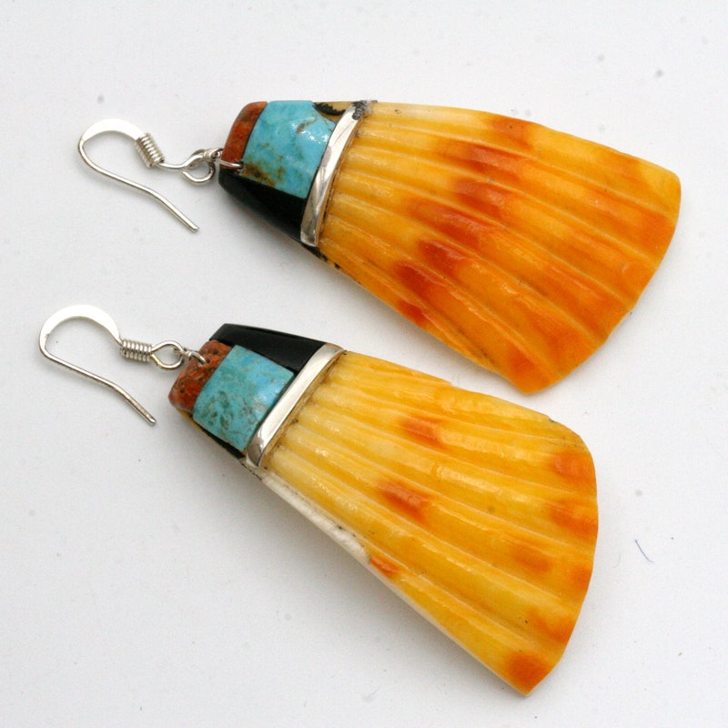 Native Inlay Earring - Etsy