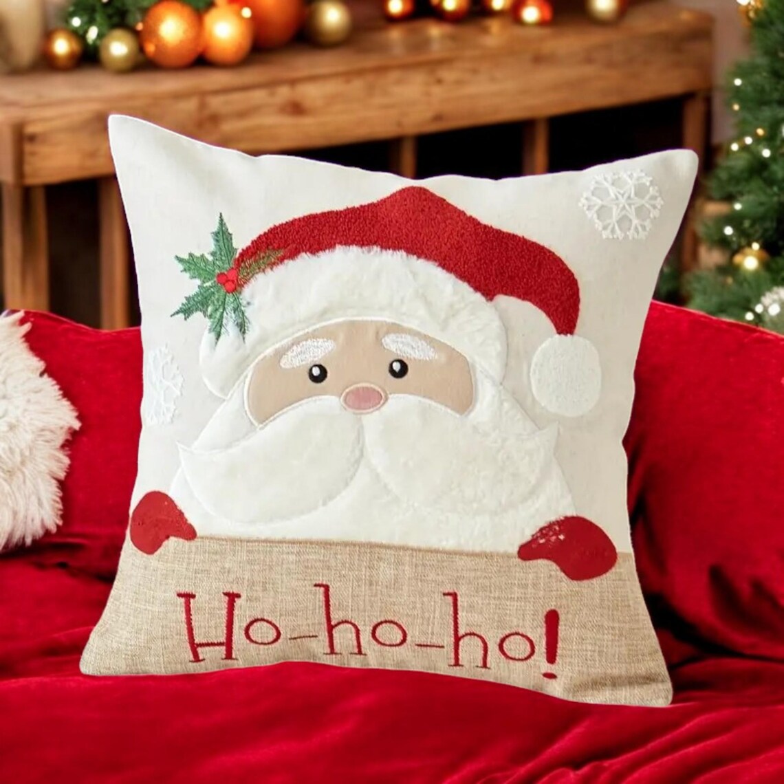 Santa Claus Pillow Cover, Home Decoration, Christmas Gift, Christmas ...