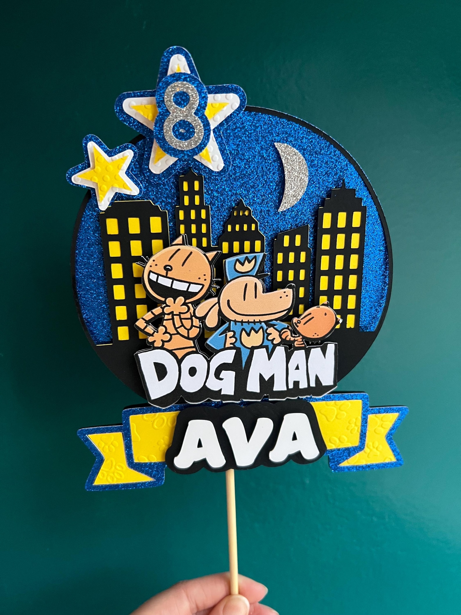 3D Dogman Cake Topper - Etsy