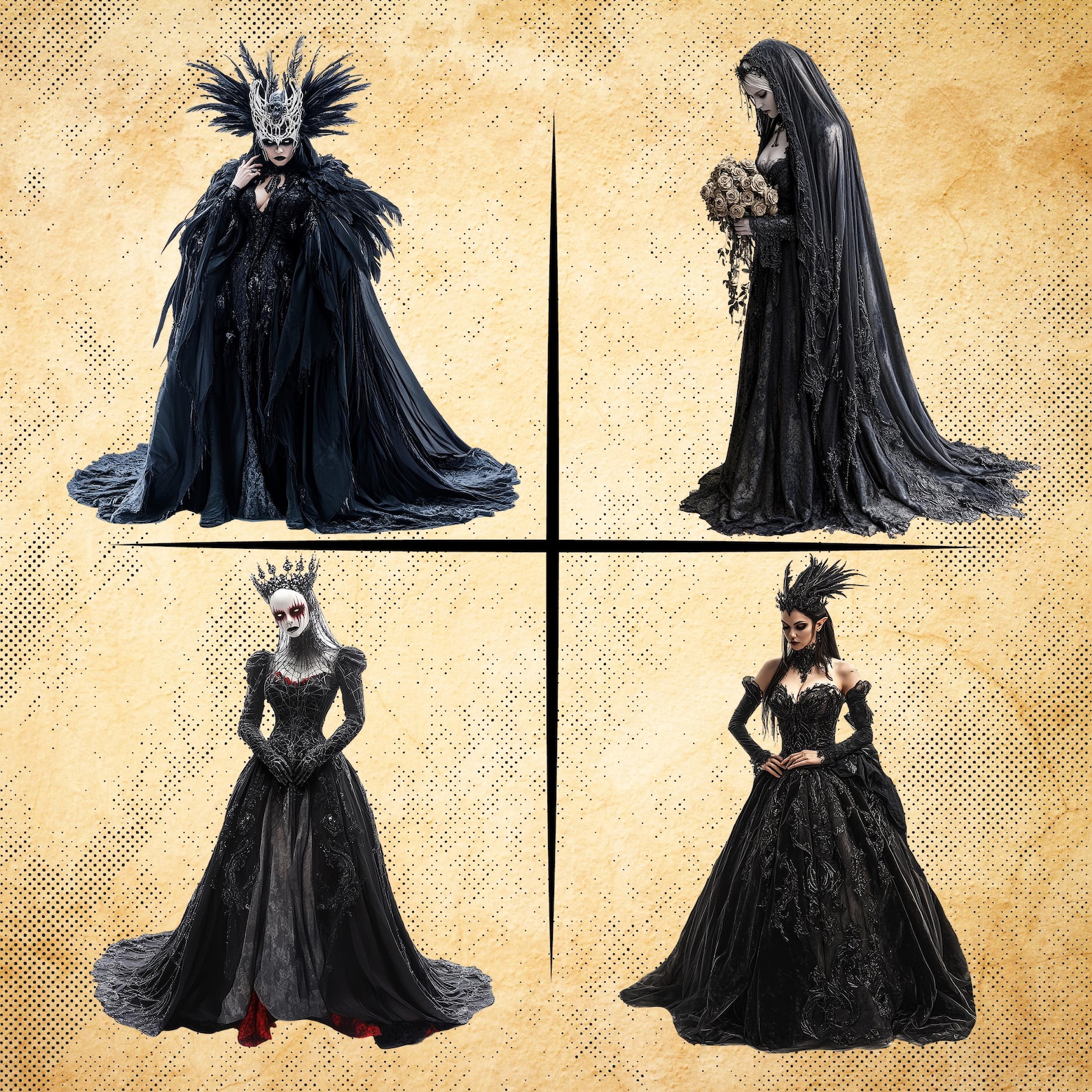 Gothic Queens – Mysterious Rulers of Darkness and Elegance , Fantasy ...