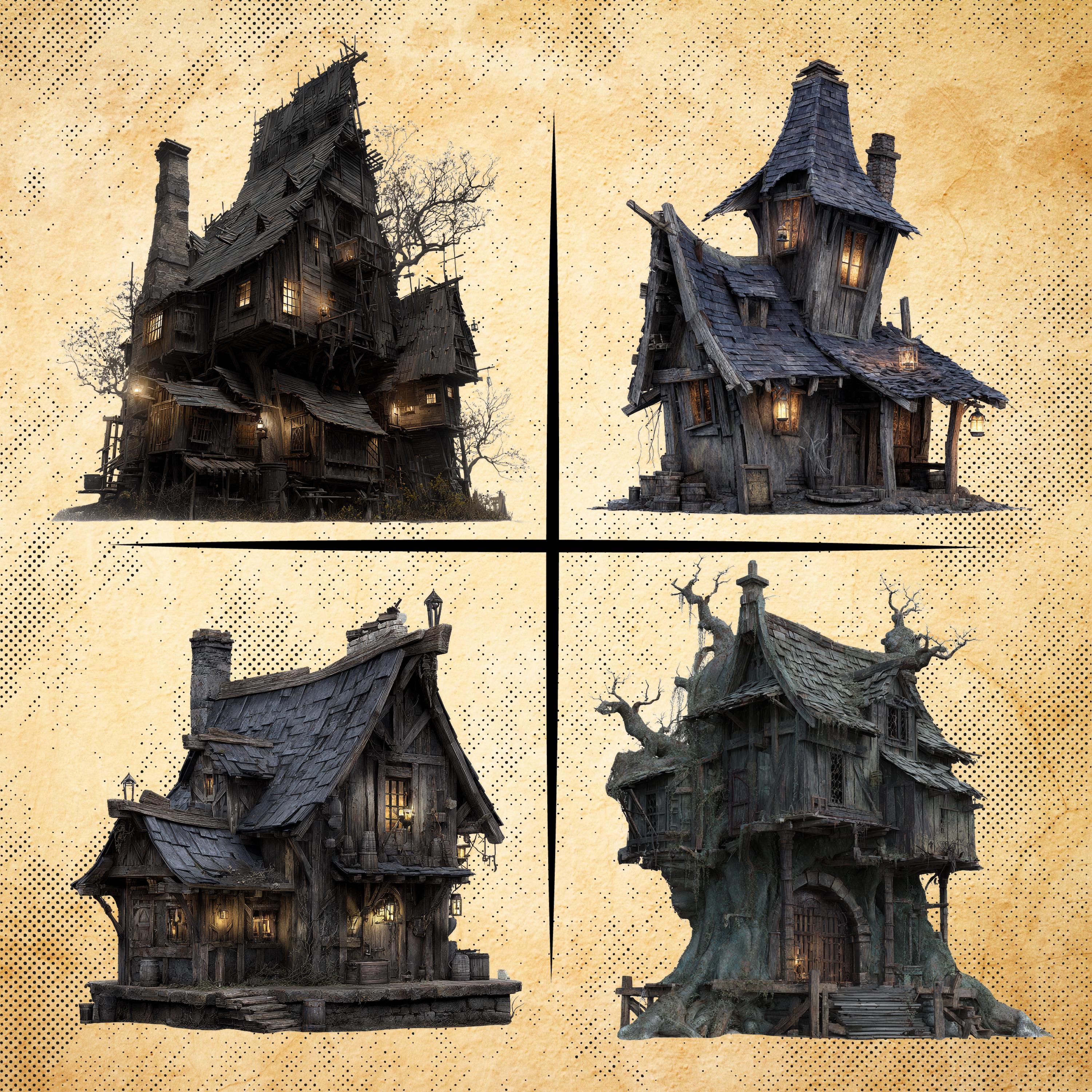 Witch Huts – 24 Enchanted Fantasy Cottages for TTRPG & RPG Worlds ...