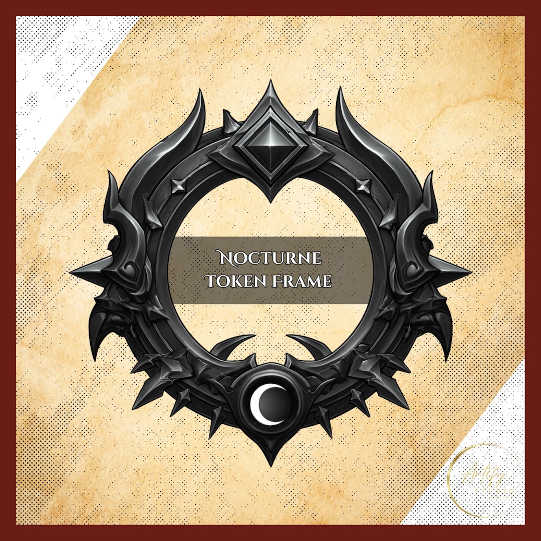 Nocturne Token Frame – Digital Border for Dnd or Anything Game ...