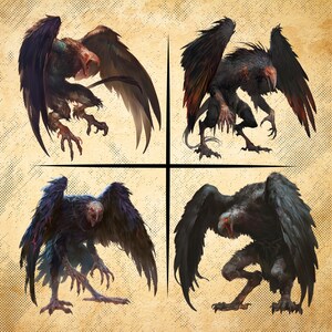 Dark Harpies – Winged Predators of the Skies , Fantasy Cliparts ...