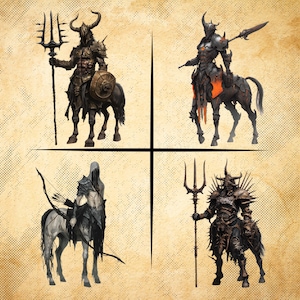 Centaur Warriors – Proud Guardians of the Wild, Fantasy Cliparts ...