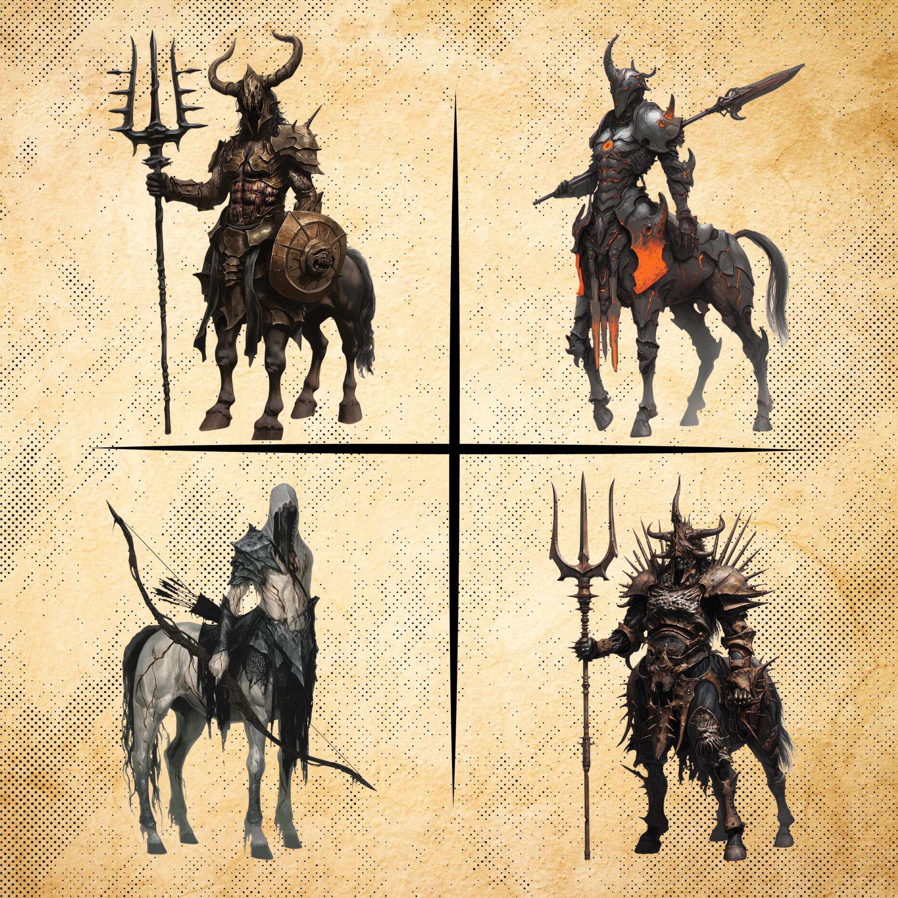 Centaur Warriors – Proud Guardians of the Wild, Fantasy Cliparts ...