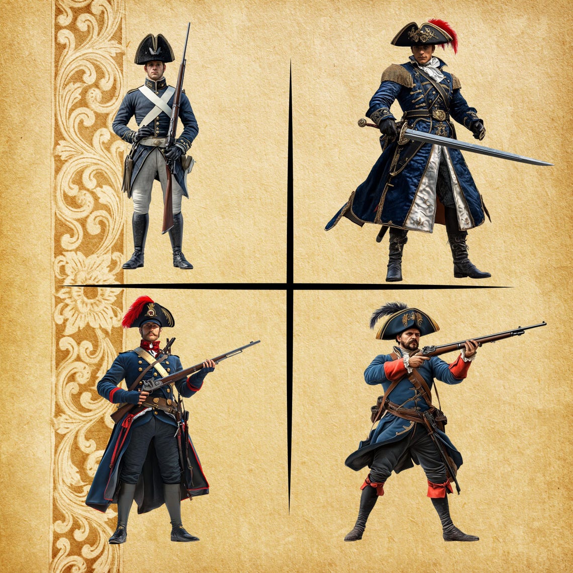 Napoleonic Soldiers Clipart – 20 Transparent Background PNG ...