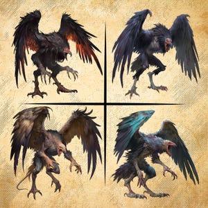 Dark Harpies – Winged Predators of the Skies , Fantasy Cliparts ...