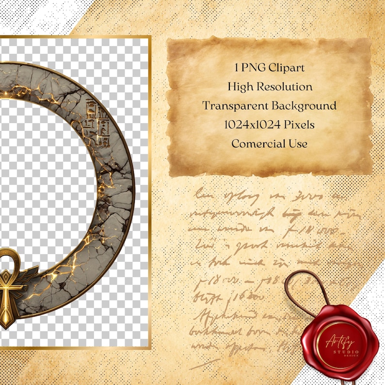 Egyptian God Token Frame – Digital Border for Dnd or Anything Game ...