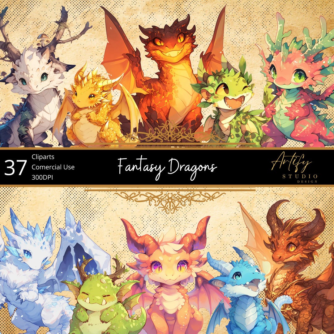 Chibi Fantasy Dragons – Cute, Tiny Guardians With Big Personalities ...