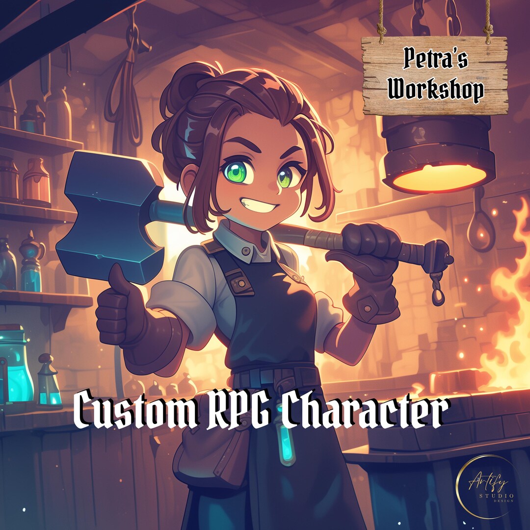 Custom RPG Character, Dungeons & Dragons Inspired Character, RPG ...