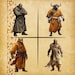 Fantasy Monks – 20 Epic Cliparts , Transparent Background Pngs for ...