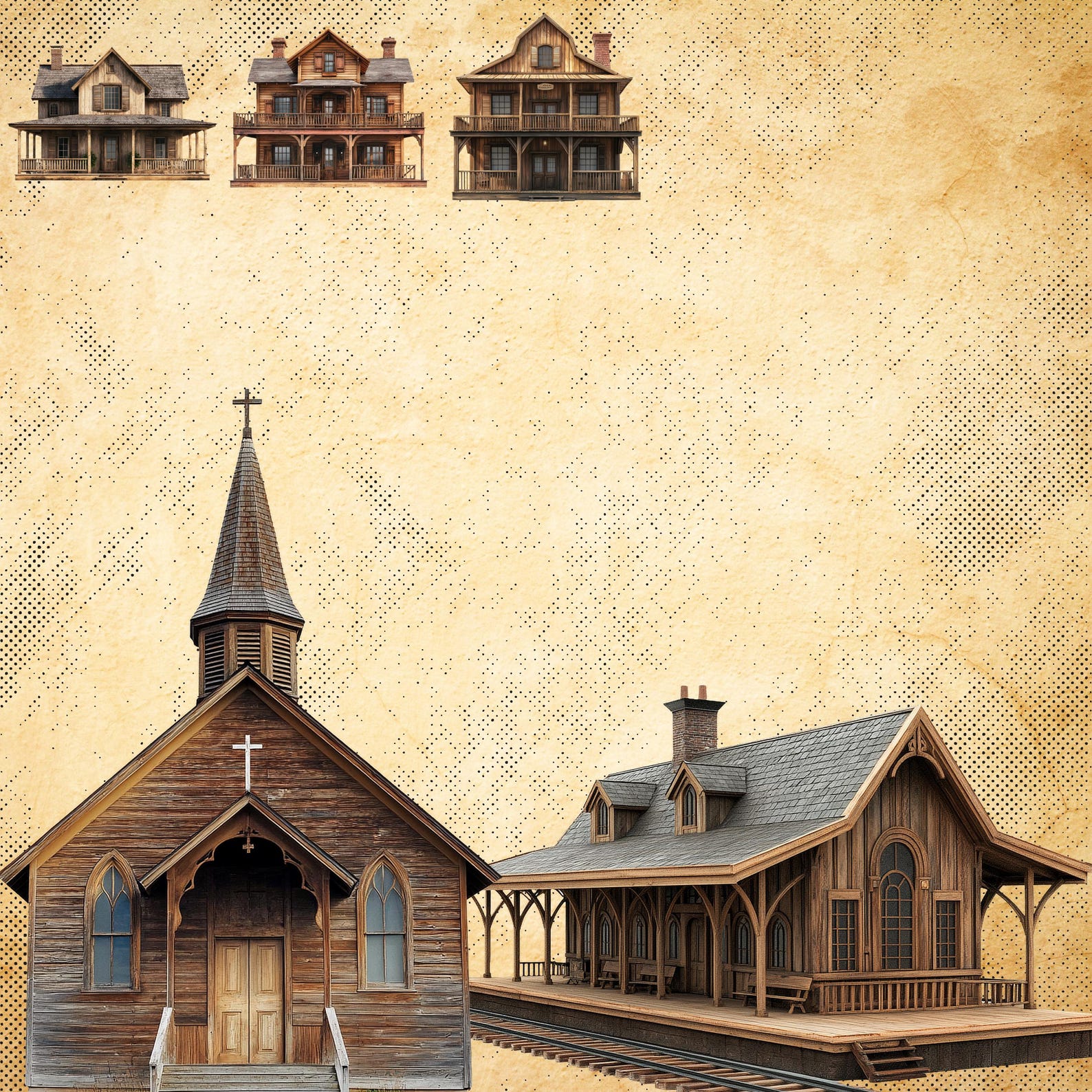28 Western Buildings – Classic Wild West Structures , Transparent ...