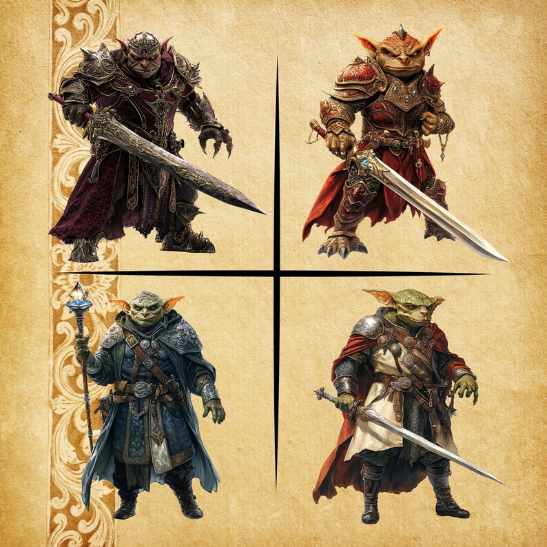 Noble Goblins Clipart – 20 Noble Goblins for Fantasy Worlds and Games ...