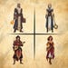 Human Class Bundle – 26 Cartoon-style Fantasy Character Cliparts (DND ...