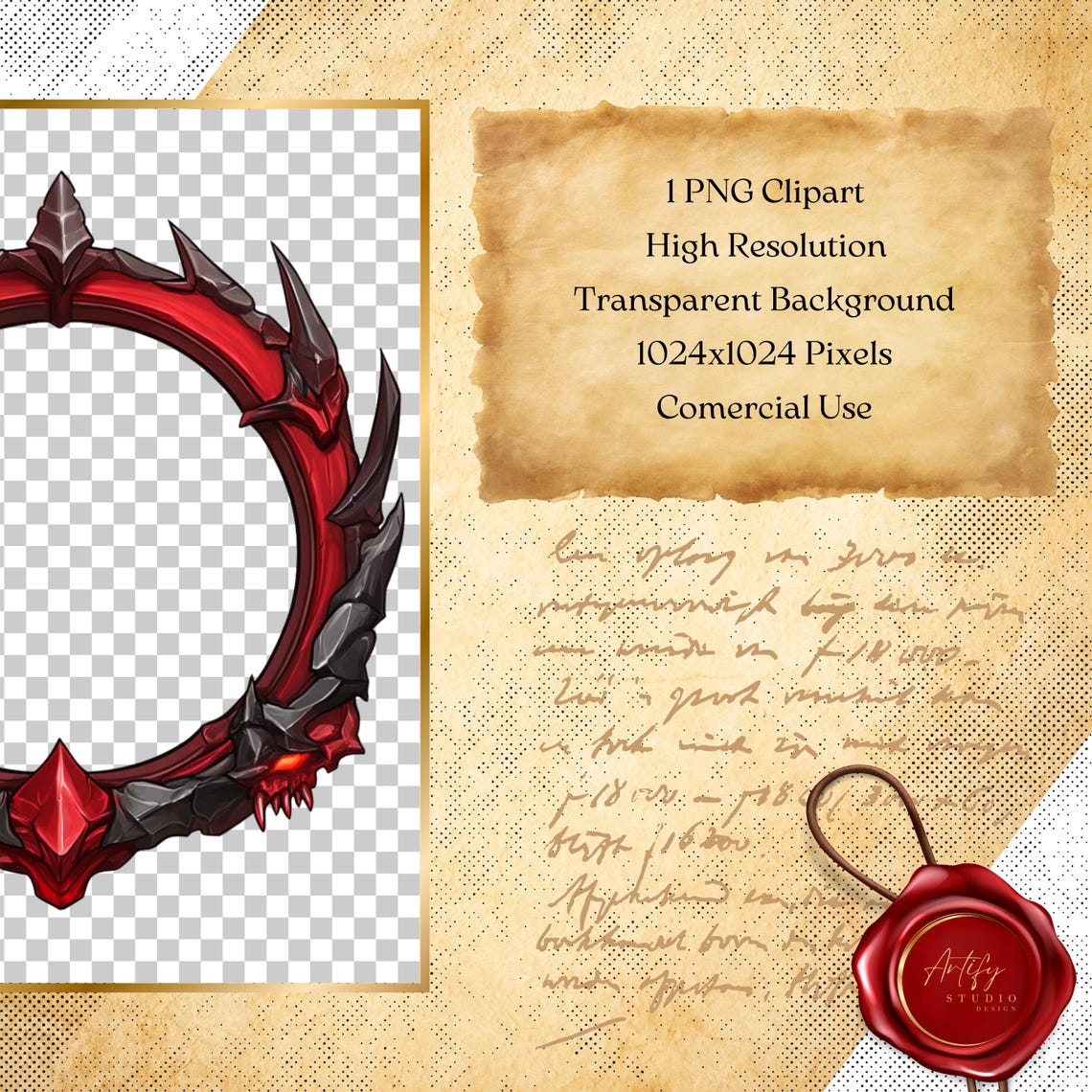 Sorcerer Game Token Border – Digital Border for Dnd or Anything Game ...