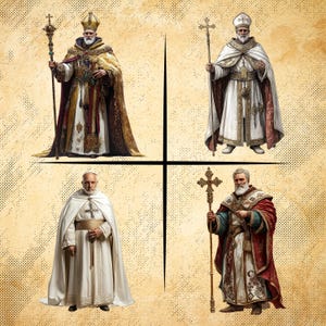Medieval Popes – Holy Leaders of the Old World , Fantasy Cliparts ...