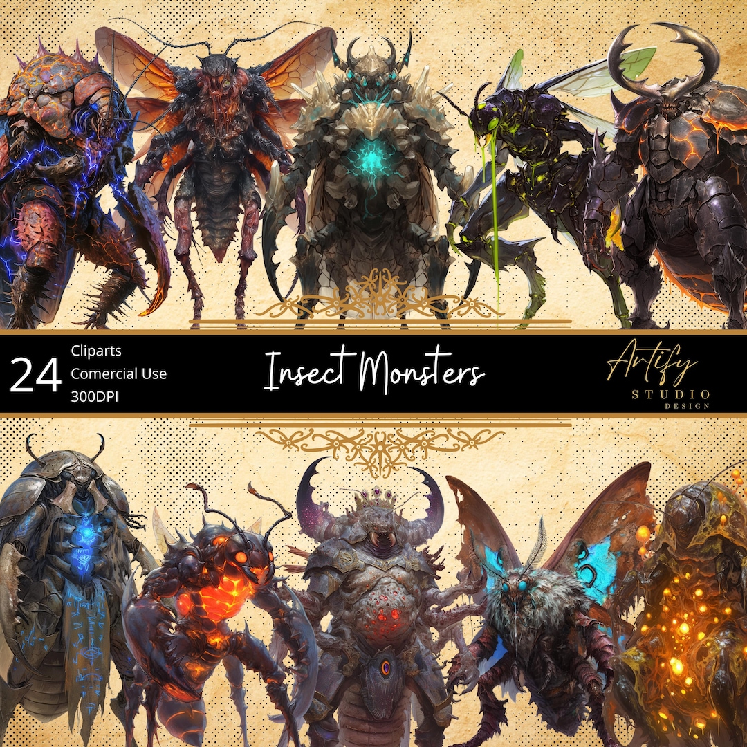 Insect Monsters – 24 Terrifying Fantasy Creatures of the Swarm , TTRPG ...