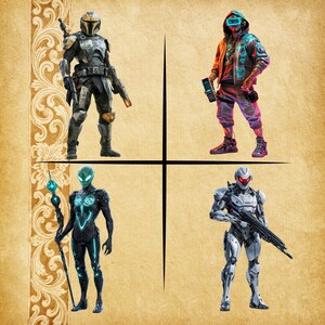 Sci-fi Futuristic Characters – 20 Unique Cliparts for Your Projects ...