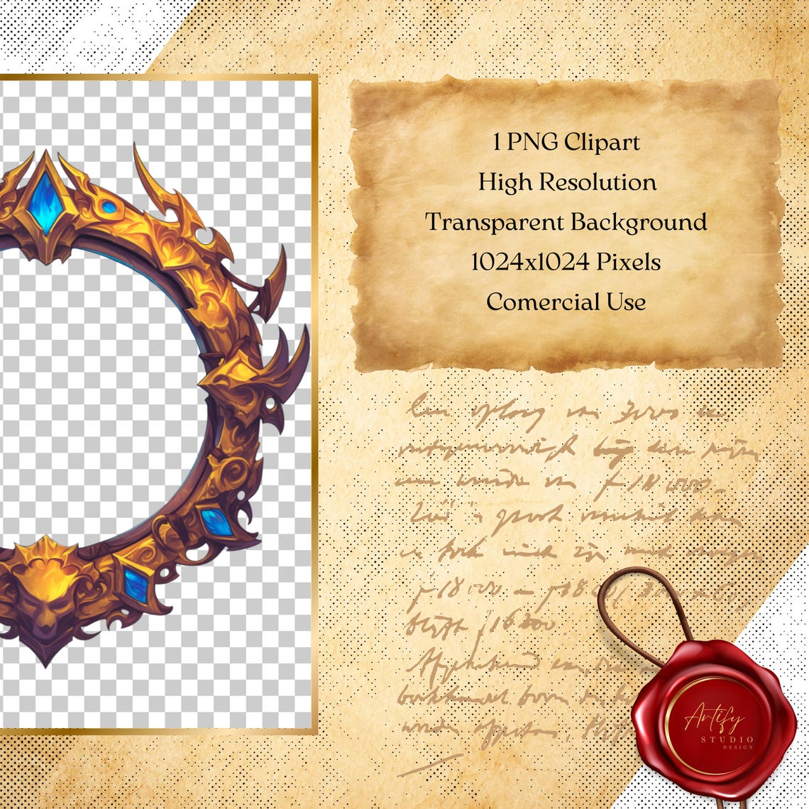 Guardian Paladin Token Frame – Digital Border for Dnd or Anything Game ...