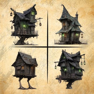 Witch Huts – 24 Enchanted Fantasy Cottages for TTRPG & RPG Worlds ...