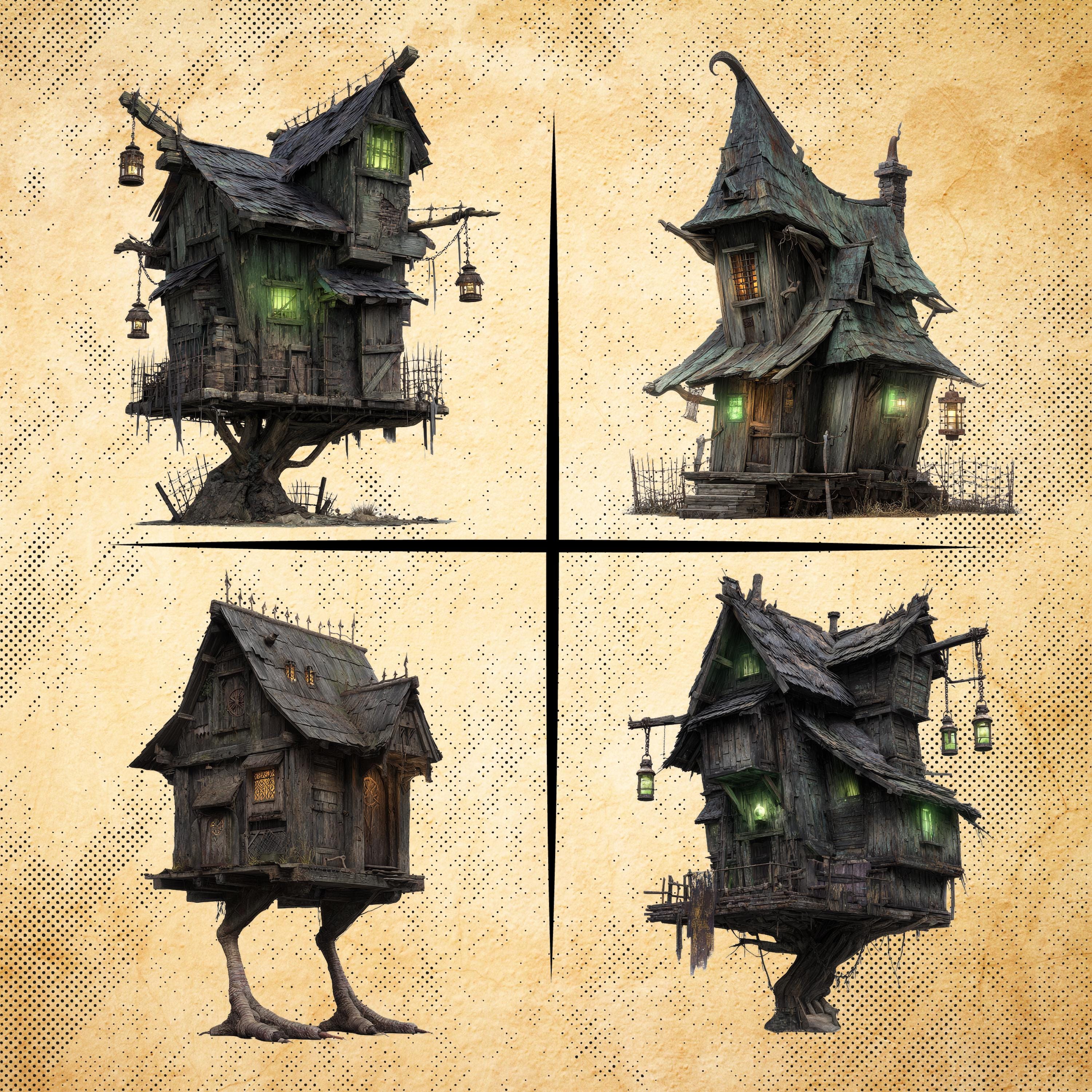 Witch Huts – 24 Enchanted Fantasy Cottages for TTRPG & RPG Worlds ...