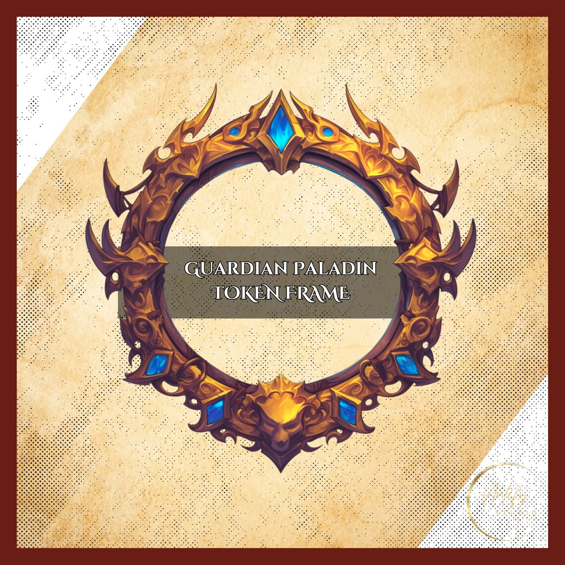 Guardian Paladin Token Frame – Digital Border for Dnd or Anything Game ...