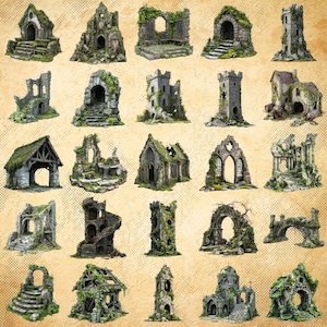Mossy Medieval Ruins – Forgotten Relics of a Bygone Era , Fantasy ...
