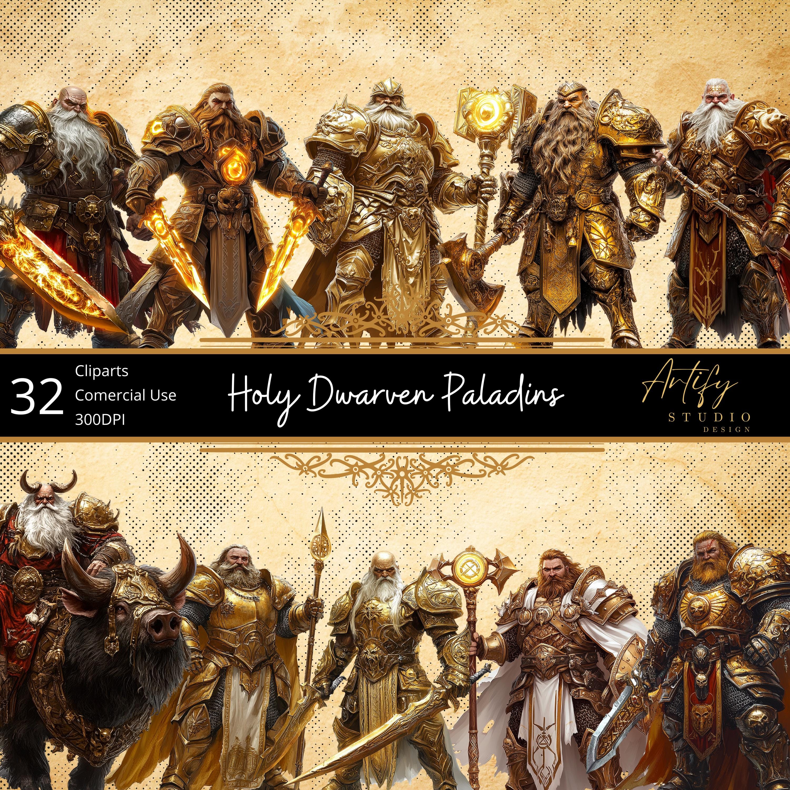 Holy Dwarven Paladins – Stalwart Champions of Divine Light , Fantasy ...