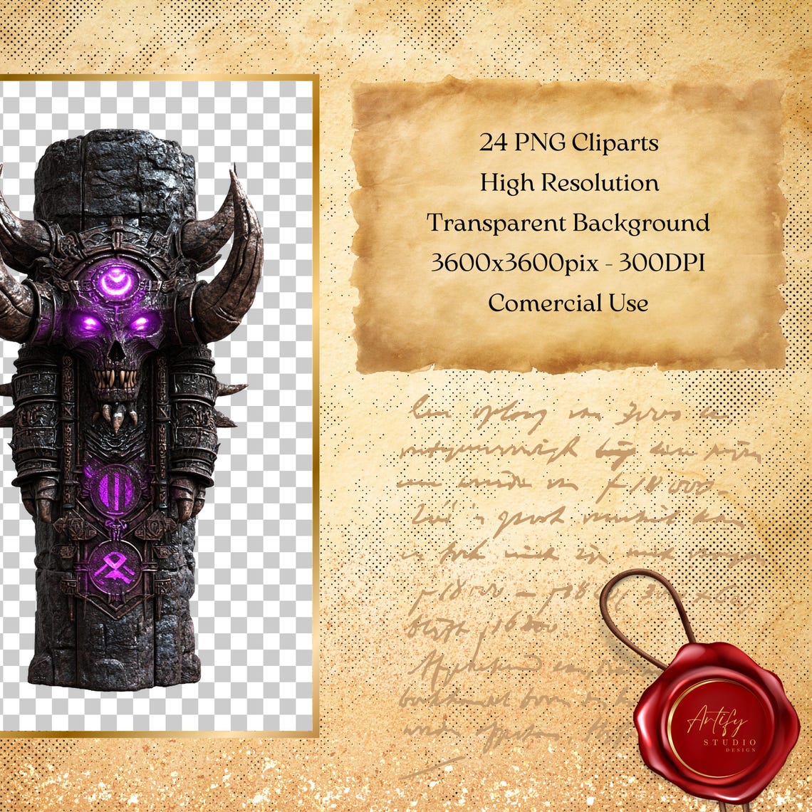 Dark Fantasy Totems – Symbols of Corruption and Mystical Power ...