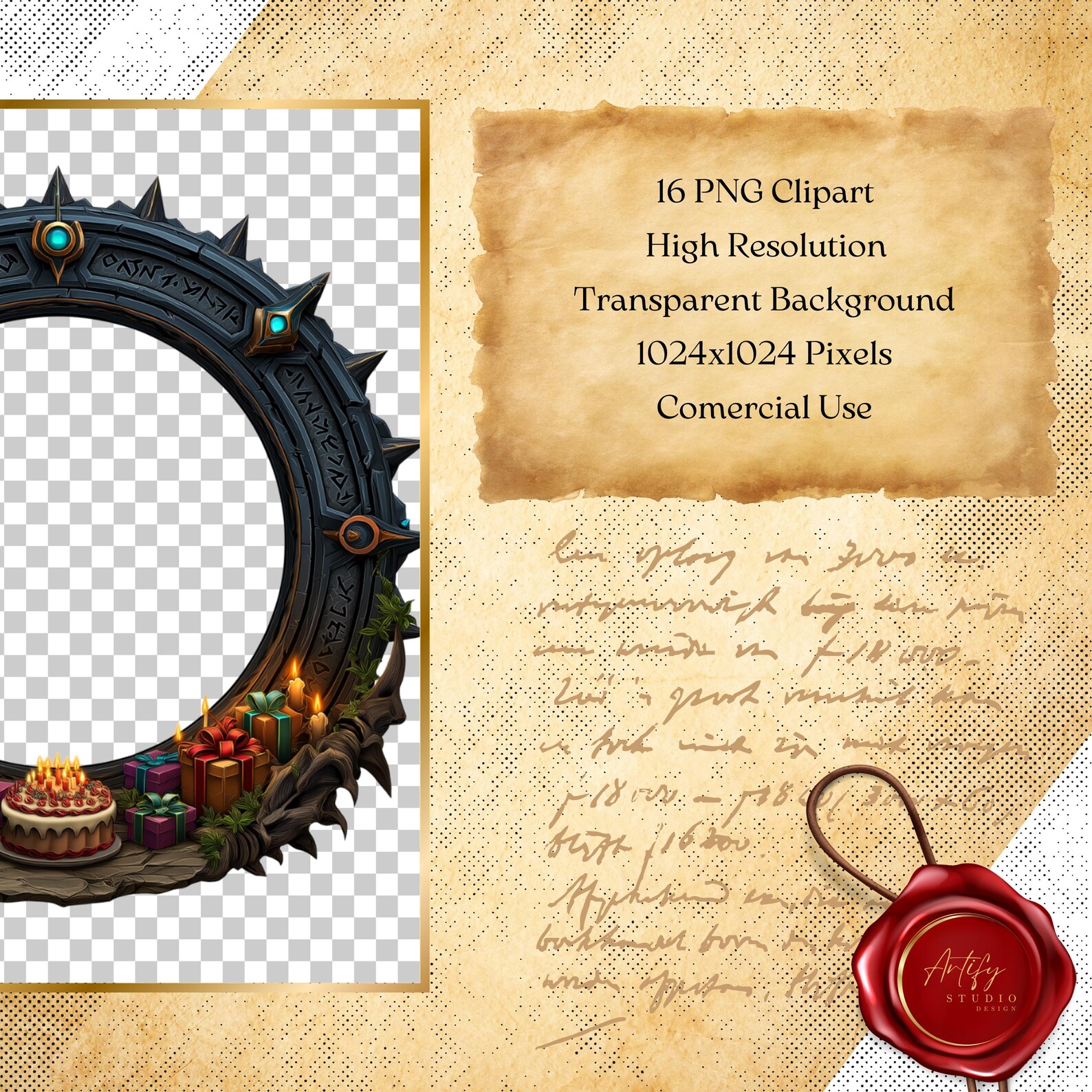 RPG Birthday Token Frames – Digital Borders for Dnd or Anything Game ...