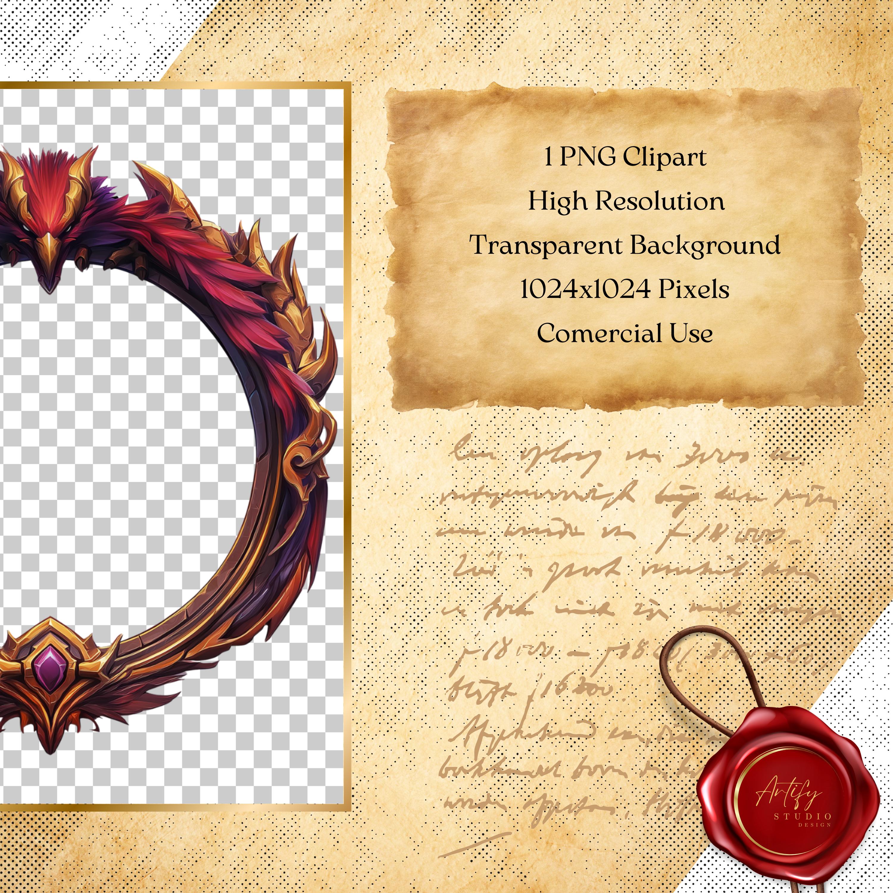 Infernal Flight Token Frame – Digital Border for Dnd or Anything Game ...