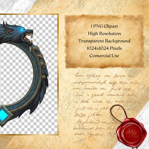 Werewolf Token Frame – Digital Border for Dnd or Anything Game ...