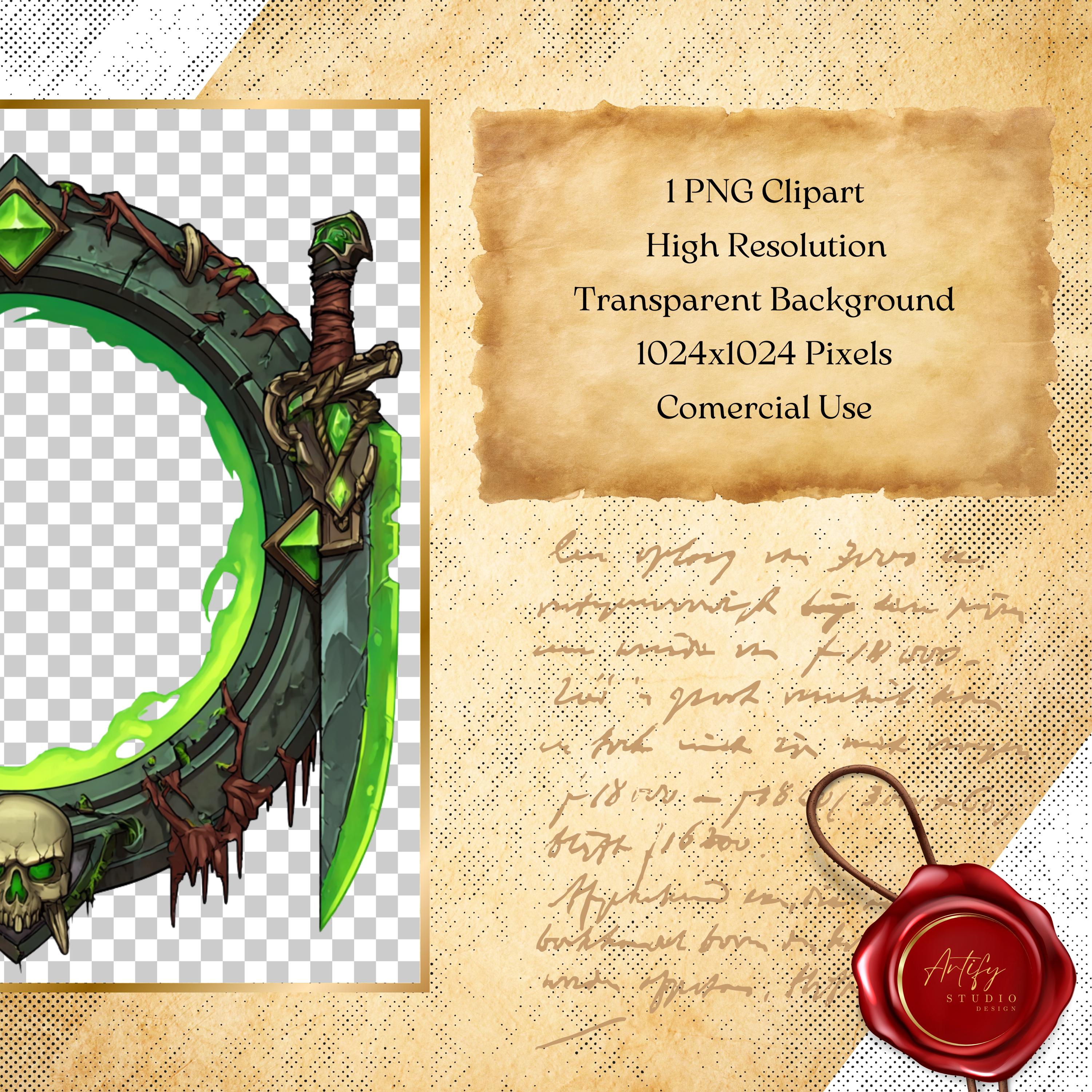 Undead Fighter Token Frame – Digital Border for Dnd or Anything Game ...