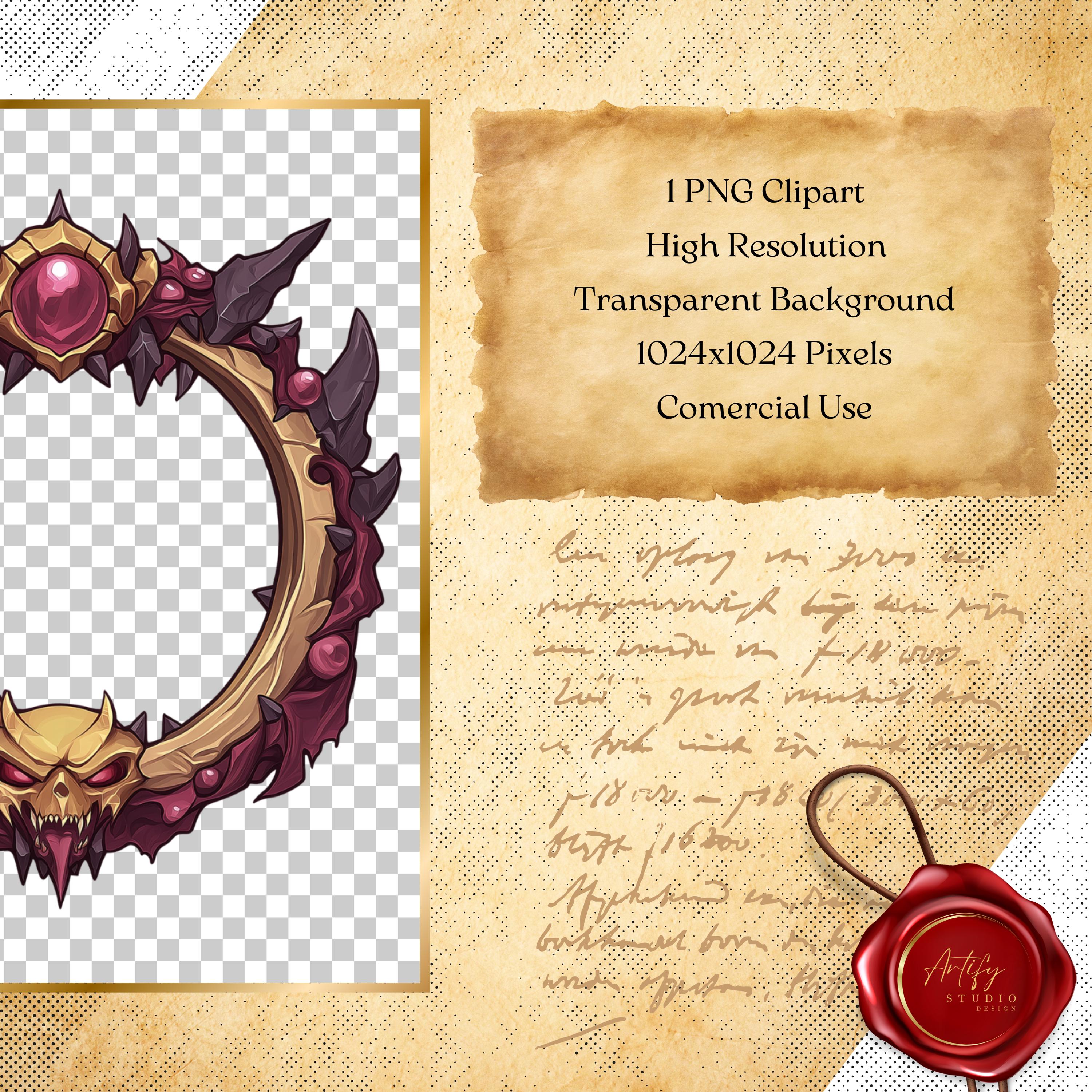 Cursed Warlock Token Frame – Digital Border for Dnd or Anything Game ...