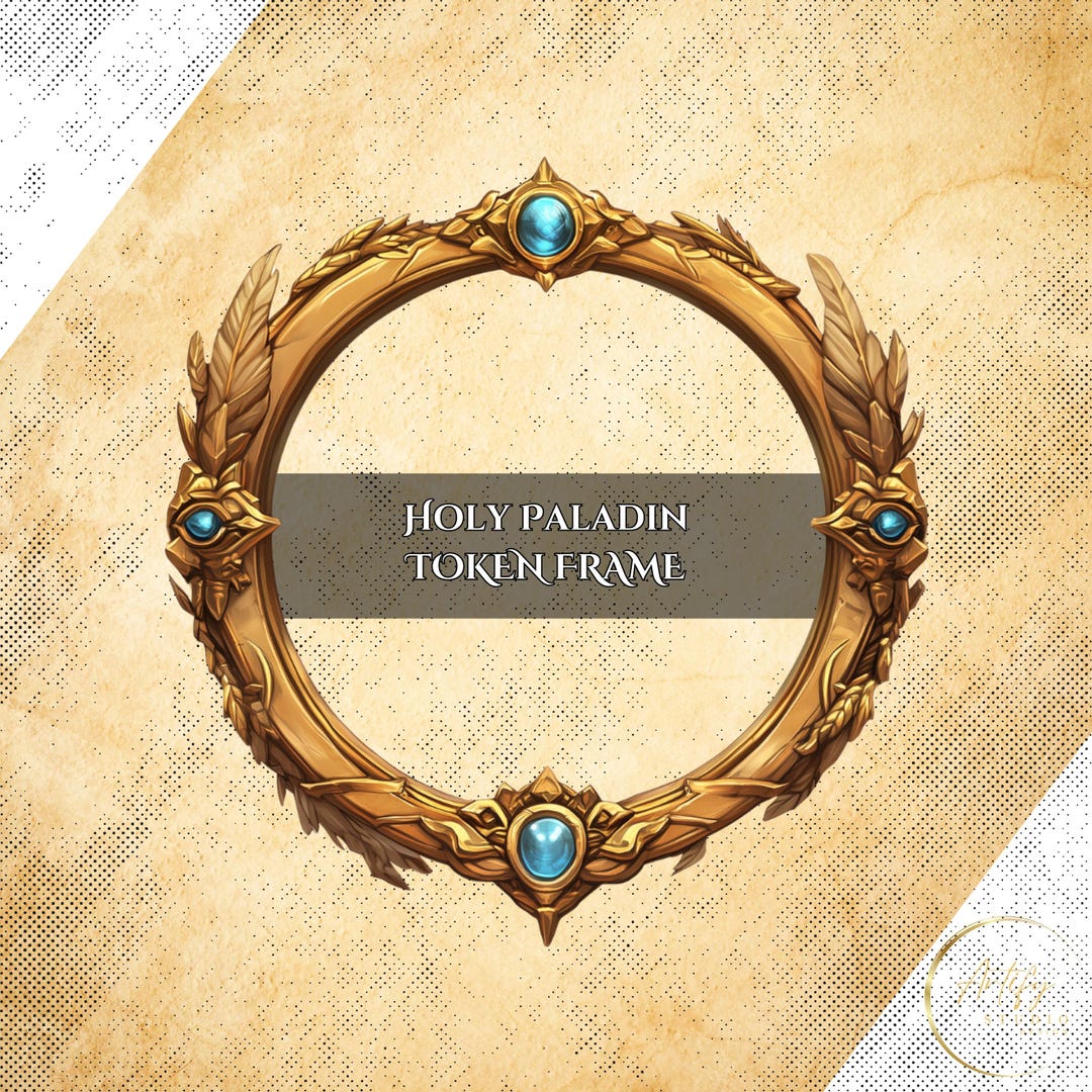 Holy Paladin Game Token Border – Digital Border for Dnd or Anything ...