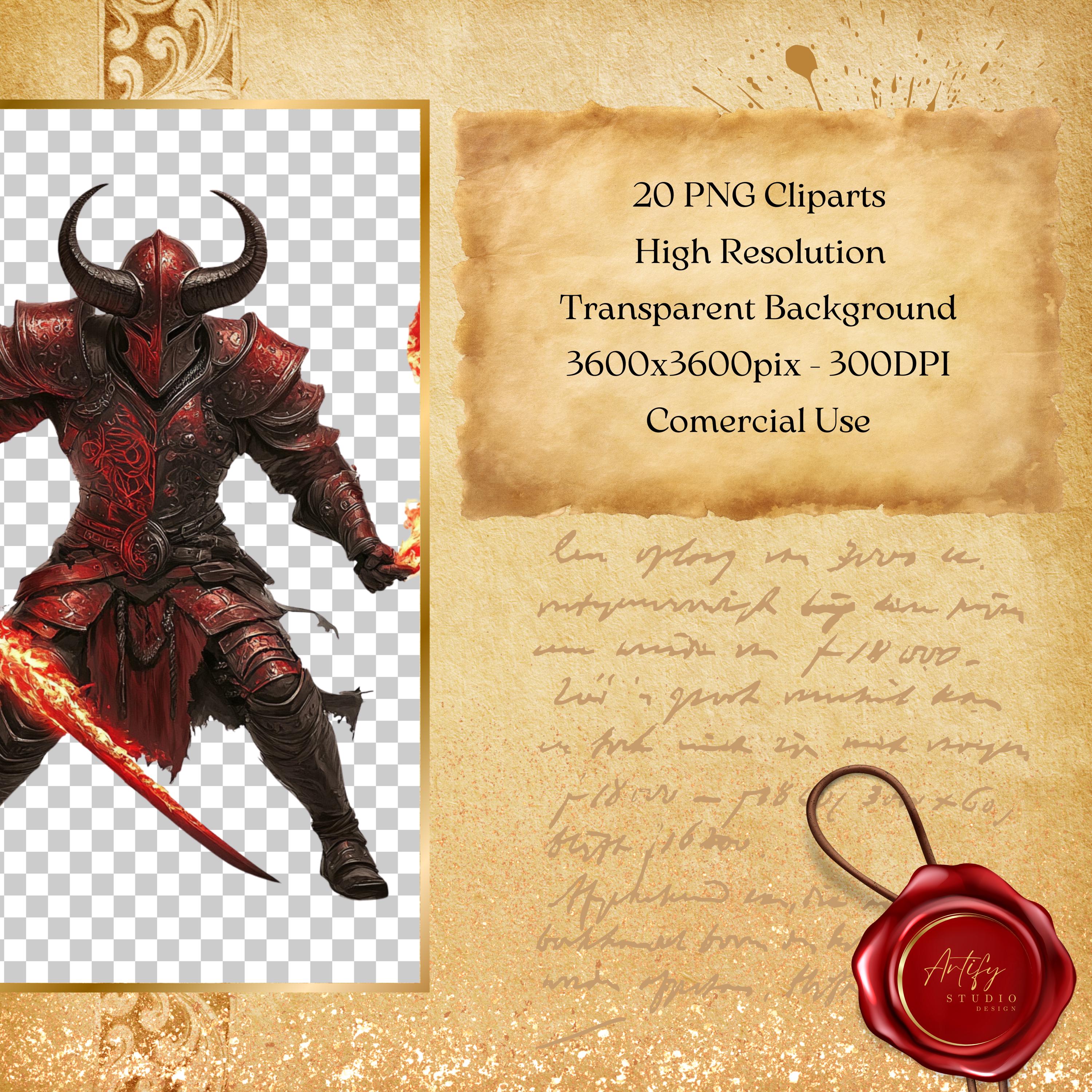 Brutal Gladiators Fantasy Cliparts, Commercial Use, RPG , PNG ...